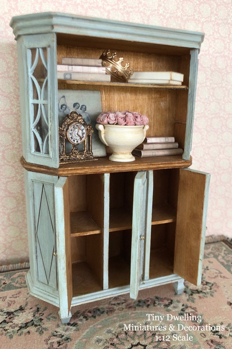 Miniature Cabinet Dollhouse Furniture Dollhouse Hutch | Etsy