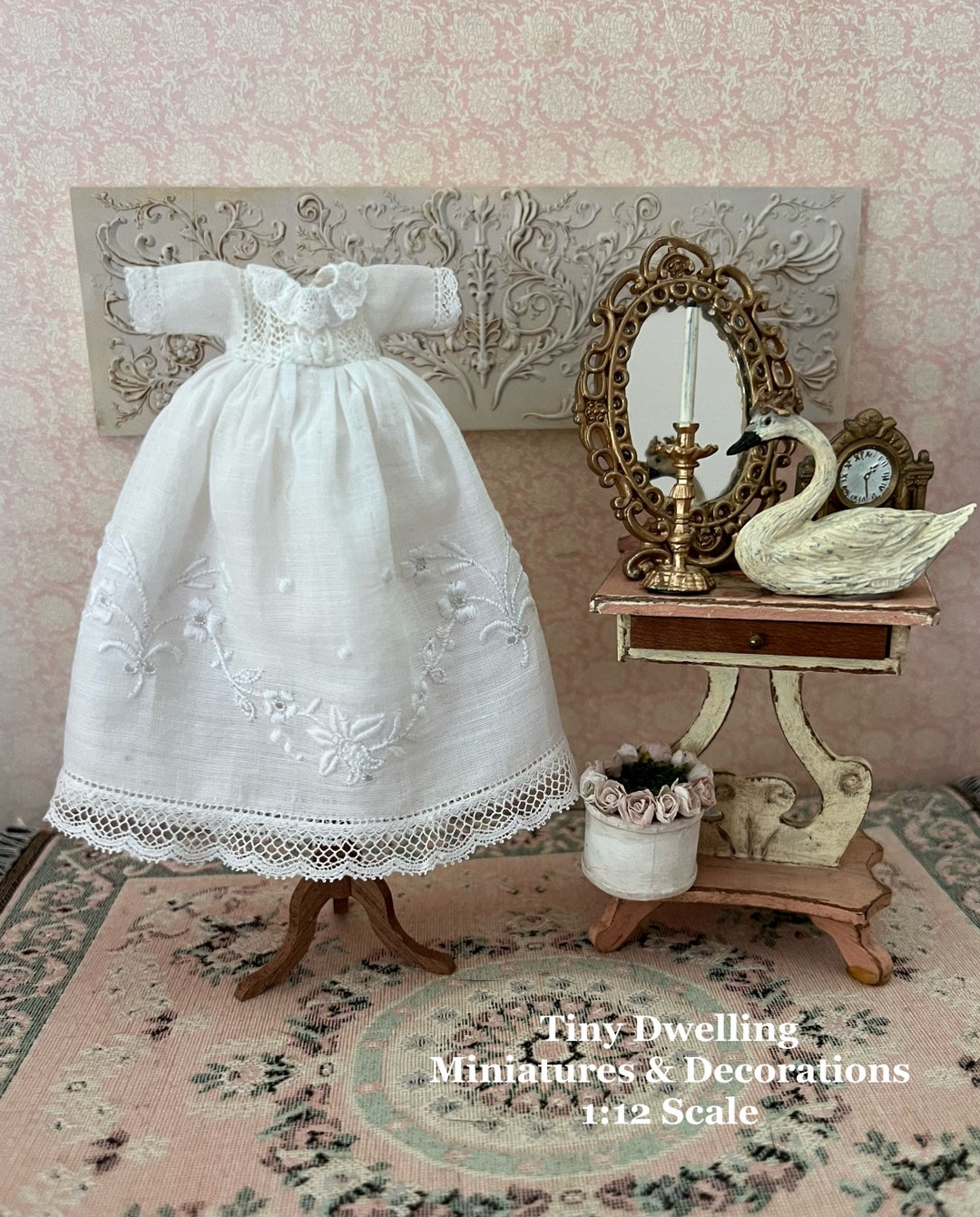 Miniature Dress, Dollhouse Dress, Miniature Boudoir, Miniature Clothing ...