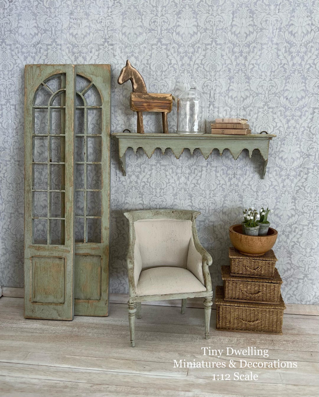 Miniature Arched Doors, Miniature Door Panels, French Style Dollhouse ...