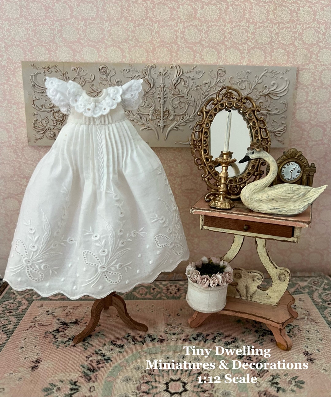 Miniature Dress, Dollhouse Dress, Miniature Boudoir, Miniature Clothing ...