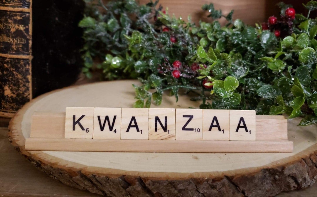 Kwanzaa Word Tile Art Decorative Holiday Sign for Home Mantel - Etsy