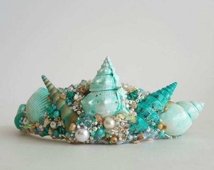 Mermaid Crown, Seashell Crown, Mermaid Costume, Mermaid Party, Beach ...
