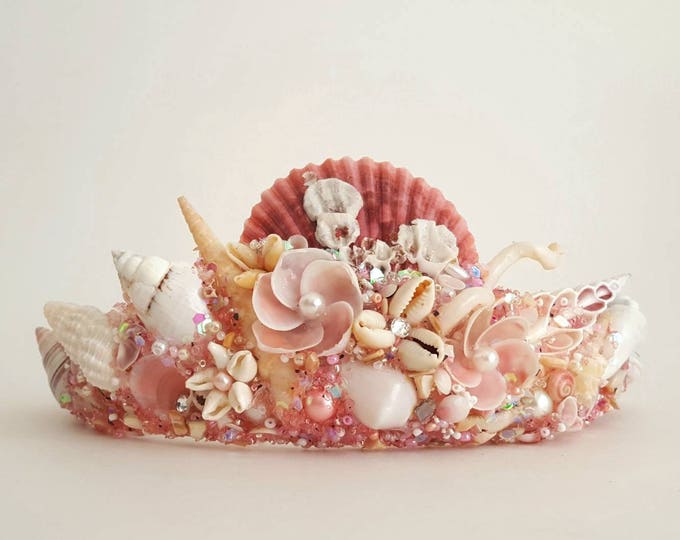 Mermaid Crown, Seashell Crown, Mermaid Costume, Mermaid Party, Beach ...