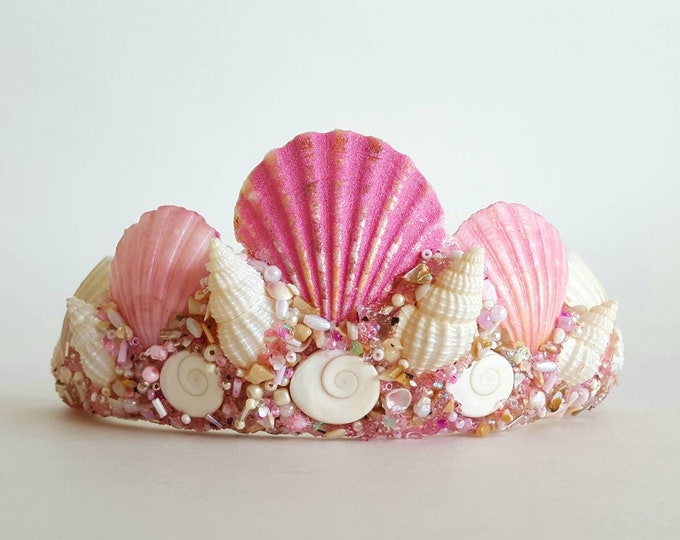 Mermaid Crown, Seashell Crown, Mermaid Costume, Mermaid Party, Beach ...