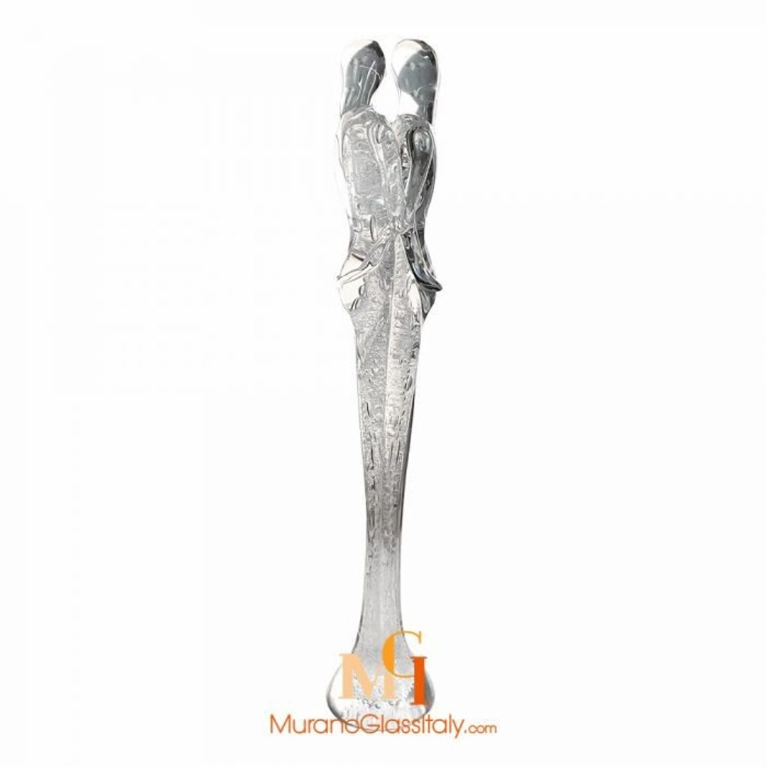 Lovers Glass Sculpture - Murano Glass Centerpiece - Italian Masterpiece ...