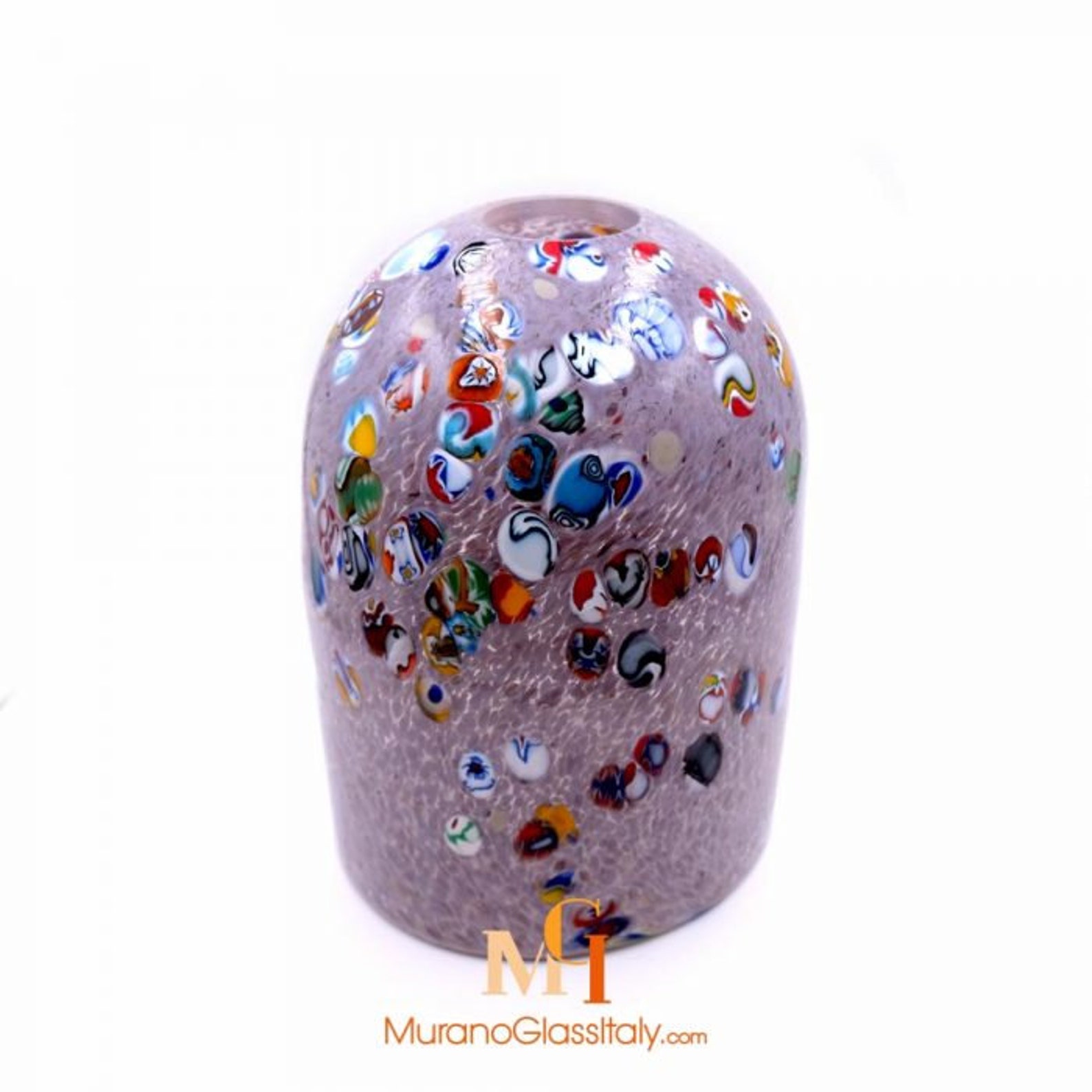 Italian Glass Pendant Light - Colored Glass Hanging Lamp - Art Glass ...