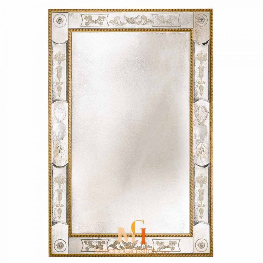 Venetian Mirror - Italian Mirror - Murano Art Glass - Handmade in ...