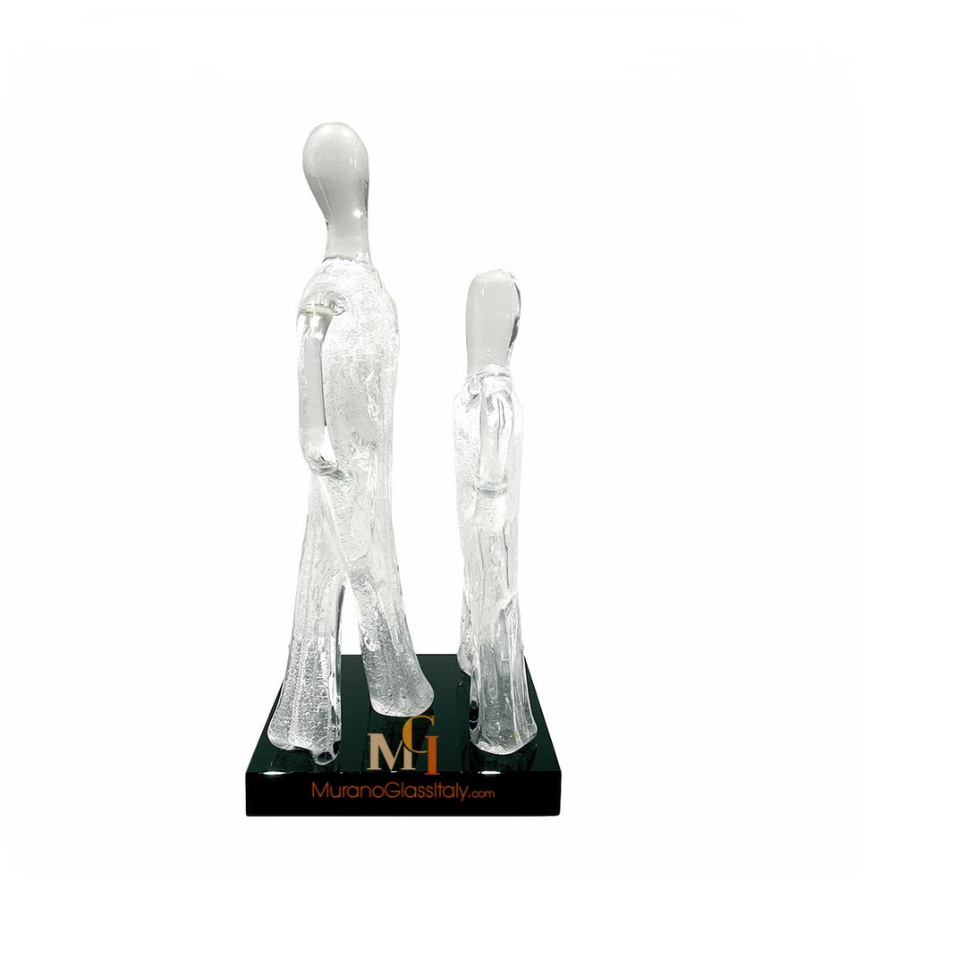 Glass Figures - Murano Sculpture - Murano Art Glass - Clear Glass ...
