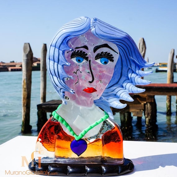 Murano Art Glass Sculpture Dino Rosin Murano Art Glass Sculpture "New
