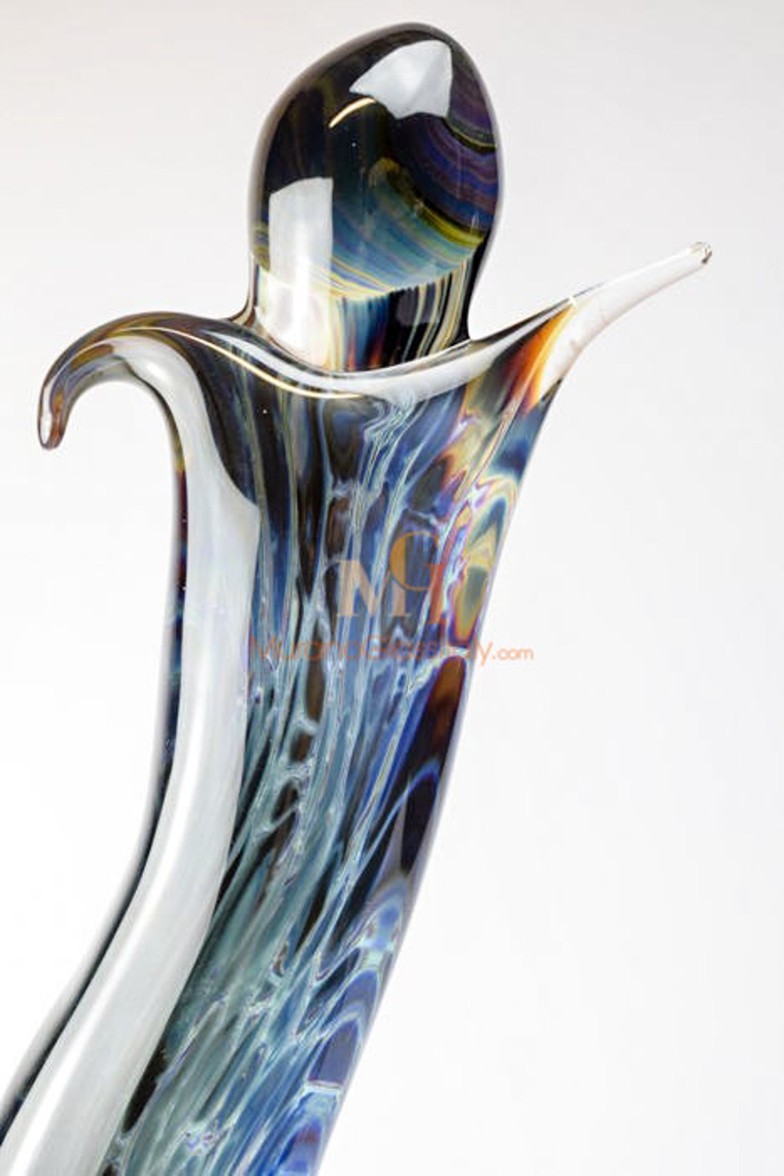 Modern Glass Abstract Sculpture Murano Glass Centerpiece Handmade ...