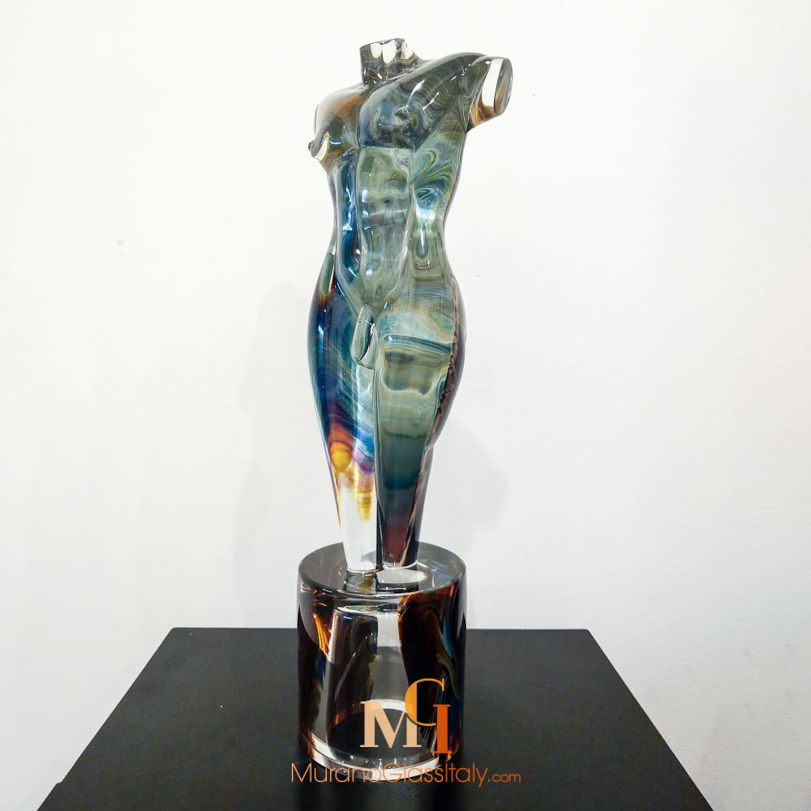 Murano Male Figure - Original Murano Glass Sculpture - Hand Blown ...