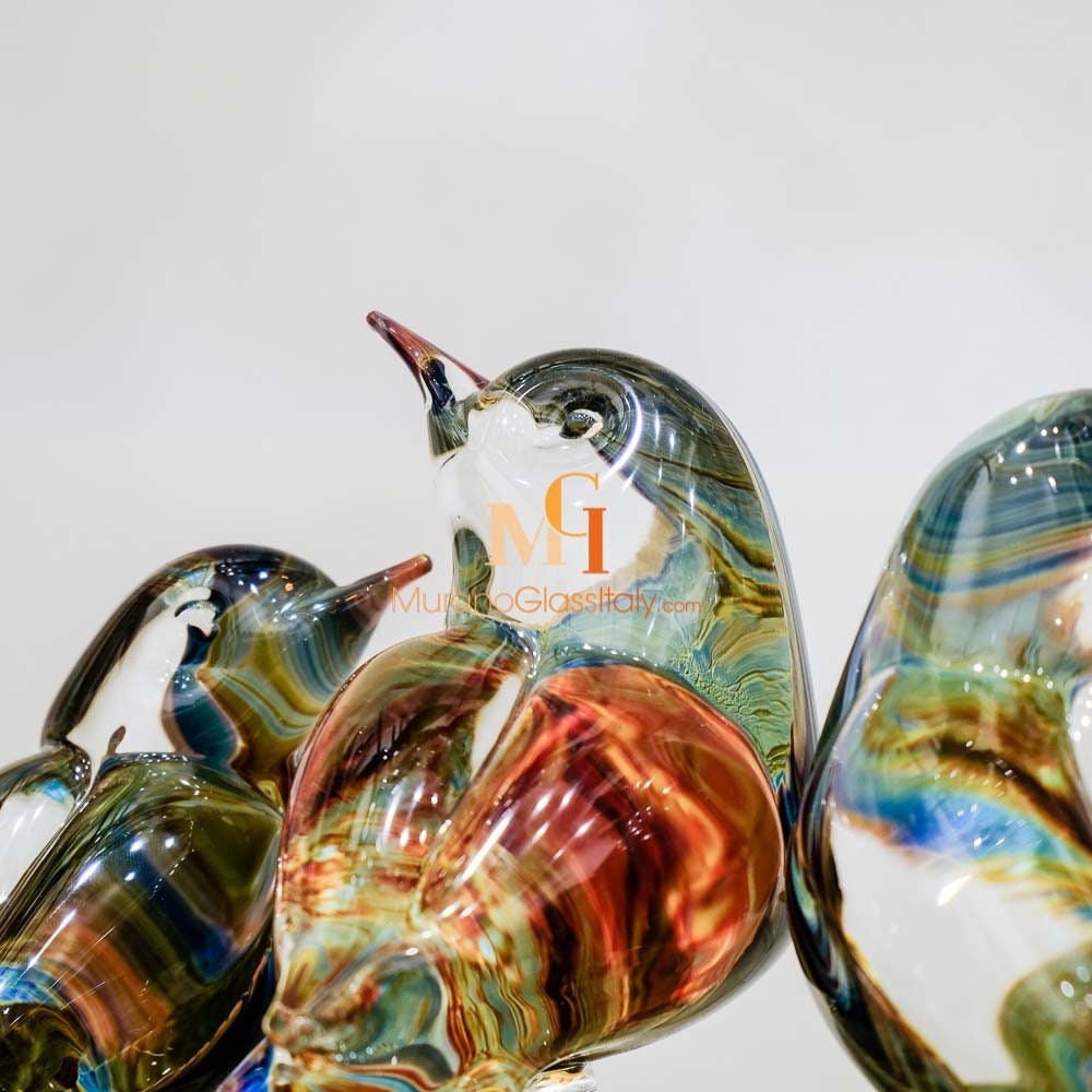 Glass Birds Sculpture Original Murano Glass Animals Hand - Etsy