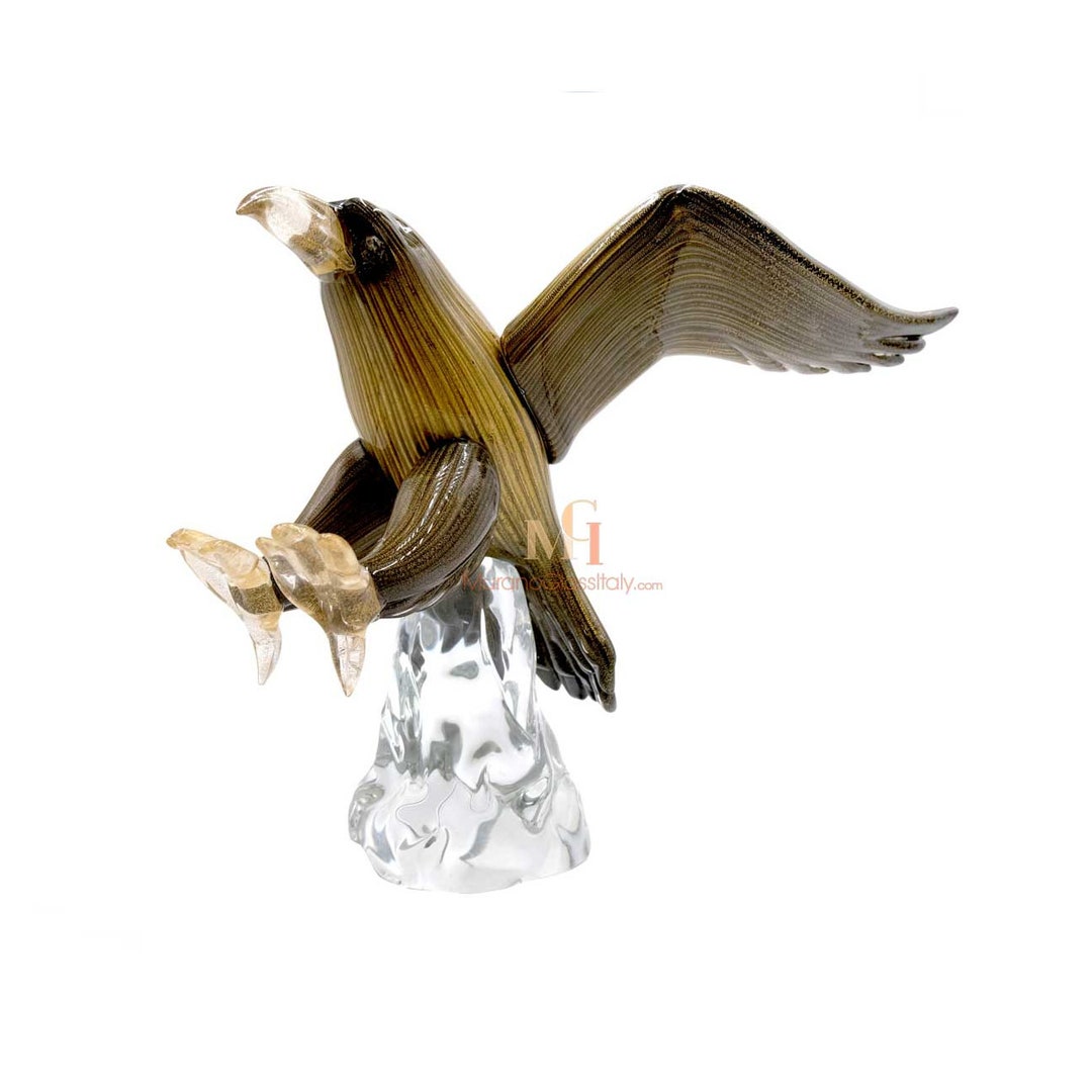 Glass Eagle - Eagle Sculpture - Glass Bird - Glass Animal Figurines ...
