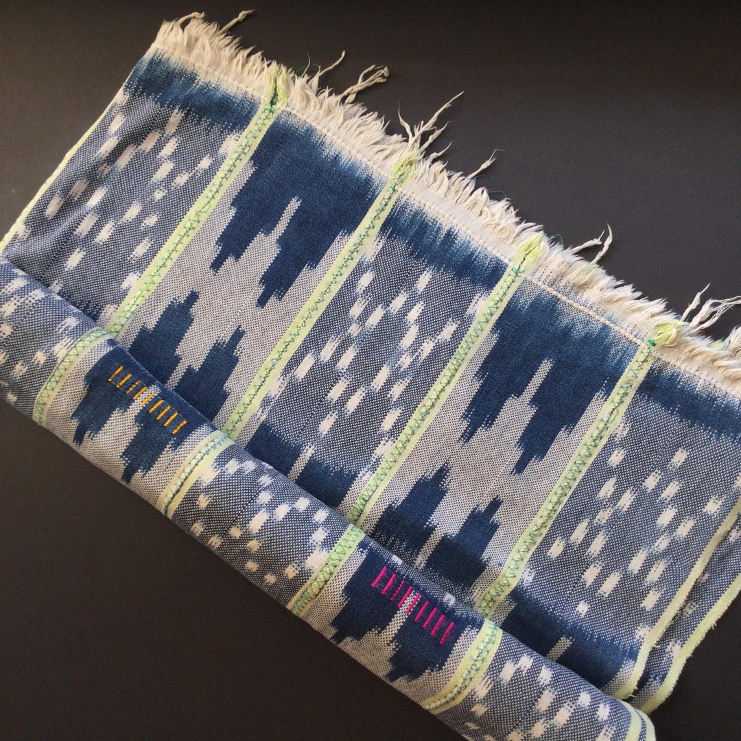 AFRICAN Indigo,baule Fabric,ivory Coast Textile,baule Ikat,cote D ...