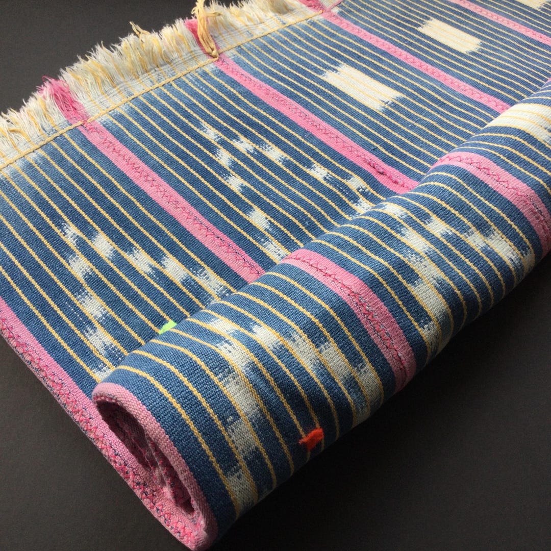 VINTAGE INDIGO Cloth,,baule Fabric,indigo Cloth,ivory Coast Textile ...
