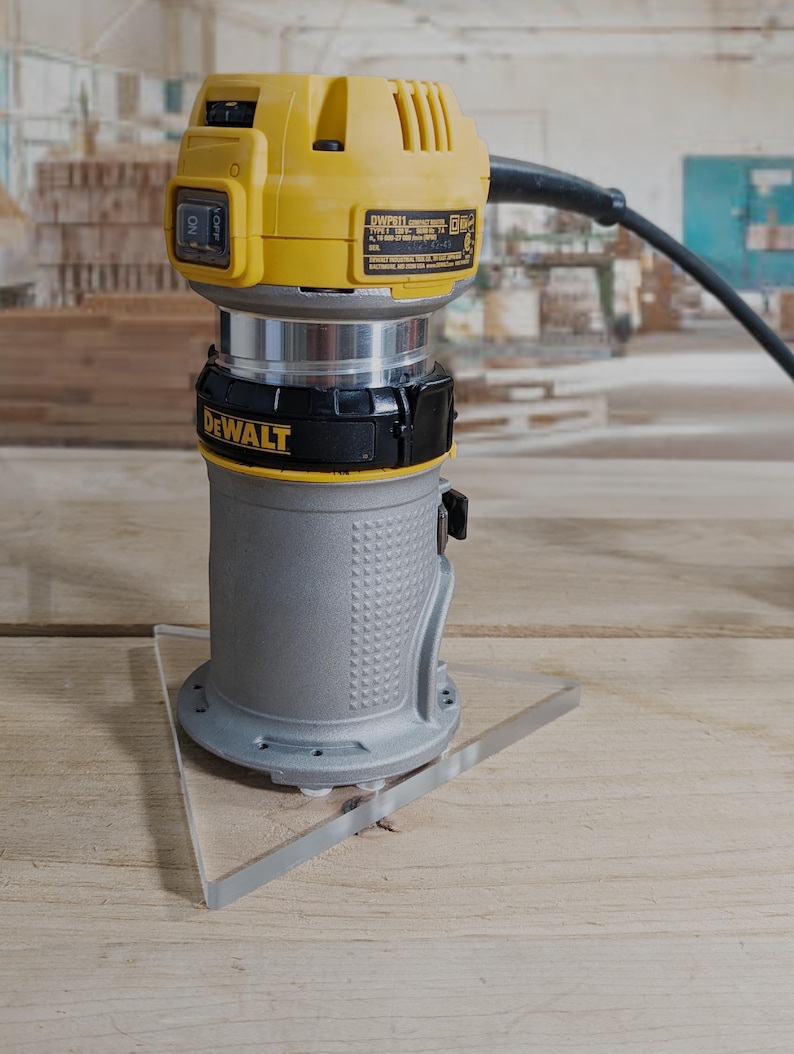 Precision Machined 3/8" Thick Baseplate With Bushing Recess for Dewalt ...