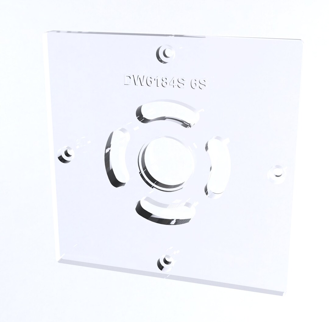 3/8" Thick Baseplate Upgrade for Dewalt DW6184 6" Square With Bushing ...