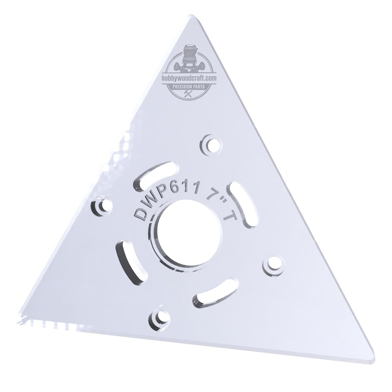 Precision Machined 3/8" Thick Baseplate With Bushing Recess for Dewalt ...