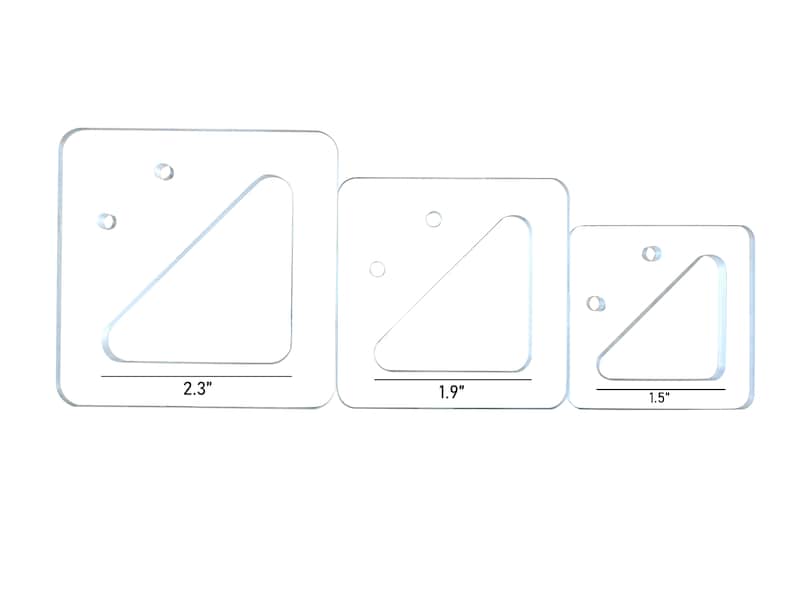 Corner Triangle Template Set of 3 for Woodworking and Router Cutouts - Etsy