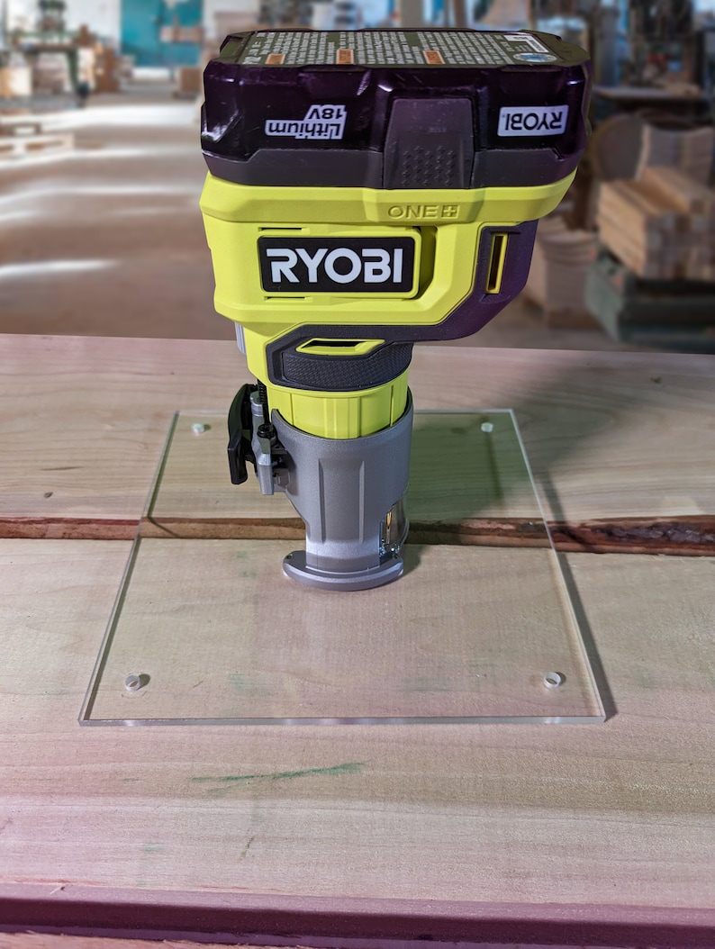 Plexiglass Base Plate With Bushing Recess for Ryobi One+ PCL424B/P601 ...