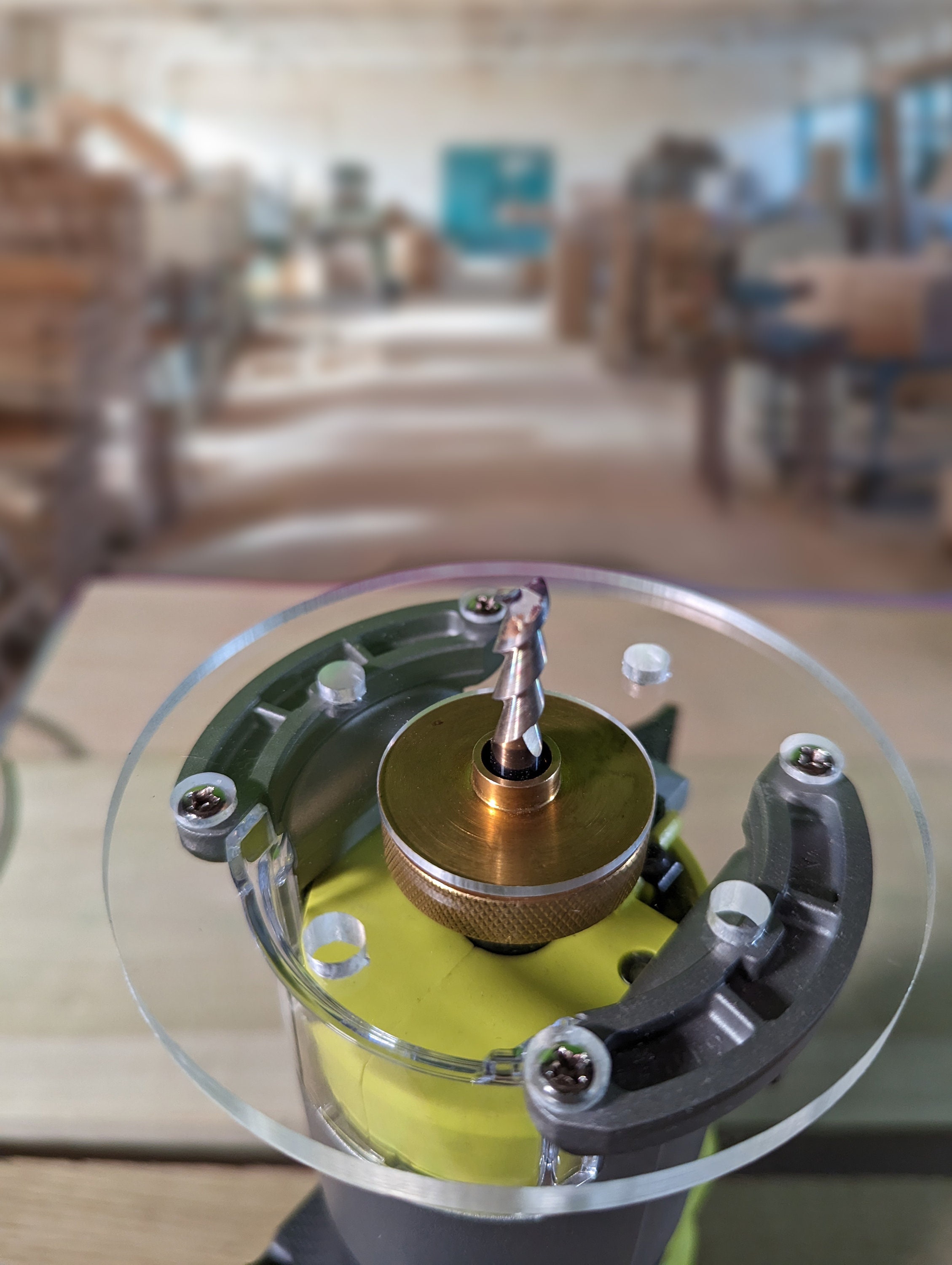 Plexiglass Base Plate With Bushing Recess for Ryobi One+ PCL424B/P601 ...