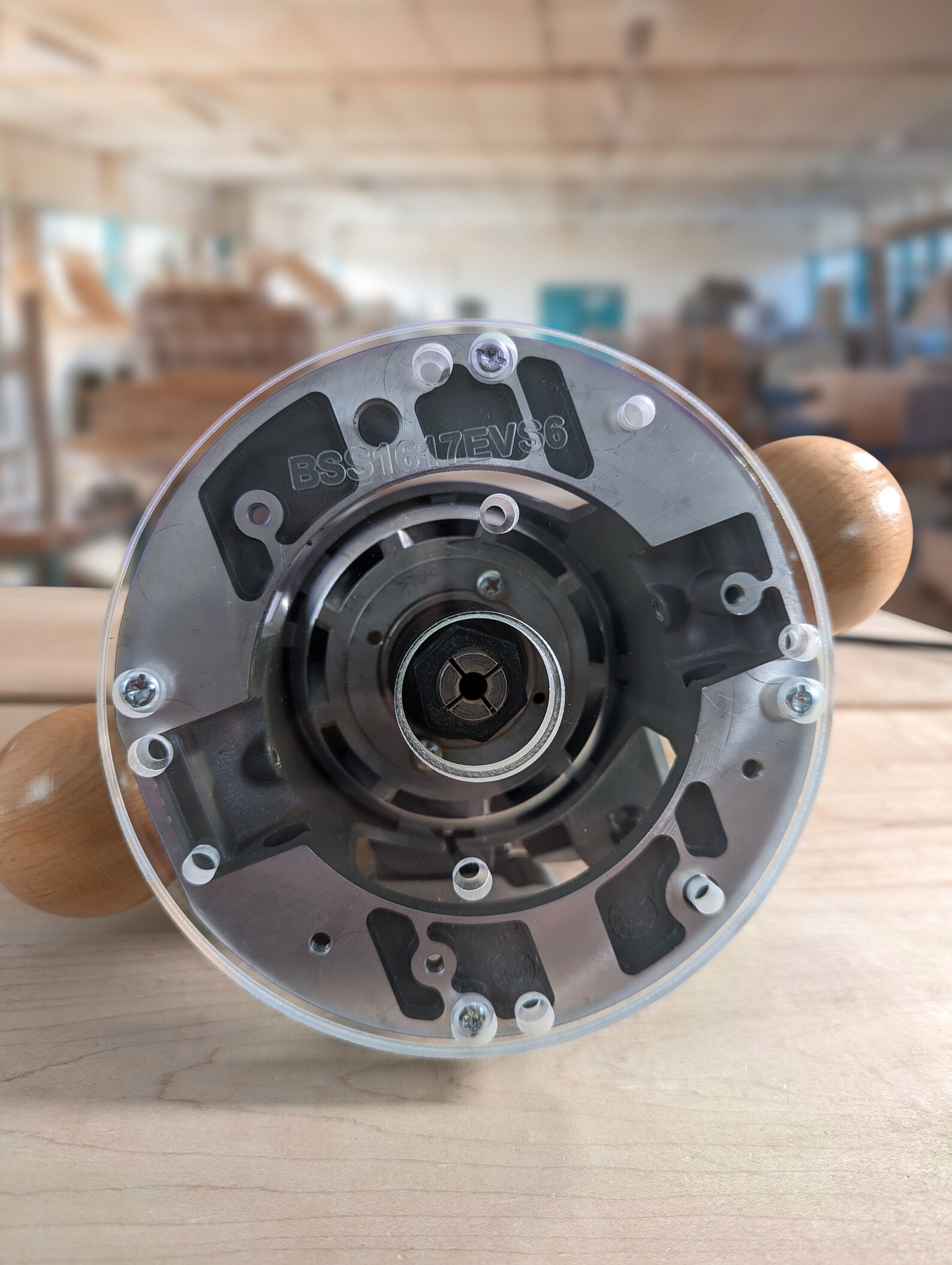 3/8" Thick 6" Circle Baseplate With Bushing Compatibility for Bosch ...