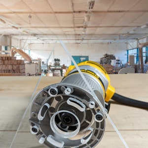 Precision Machined 3/8" Thick Baseplate With Bushing Recess for Dewalt ...