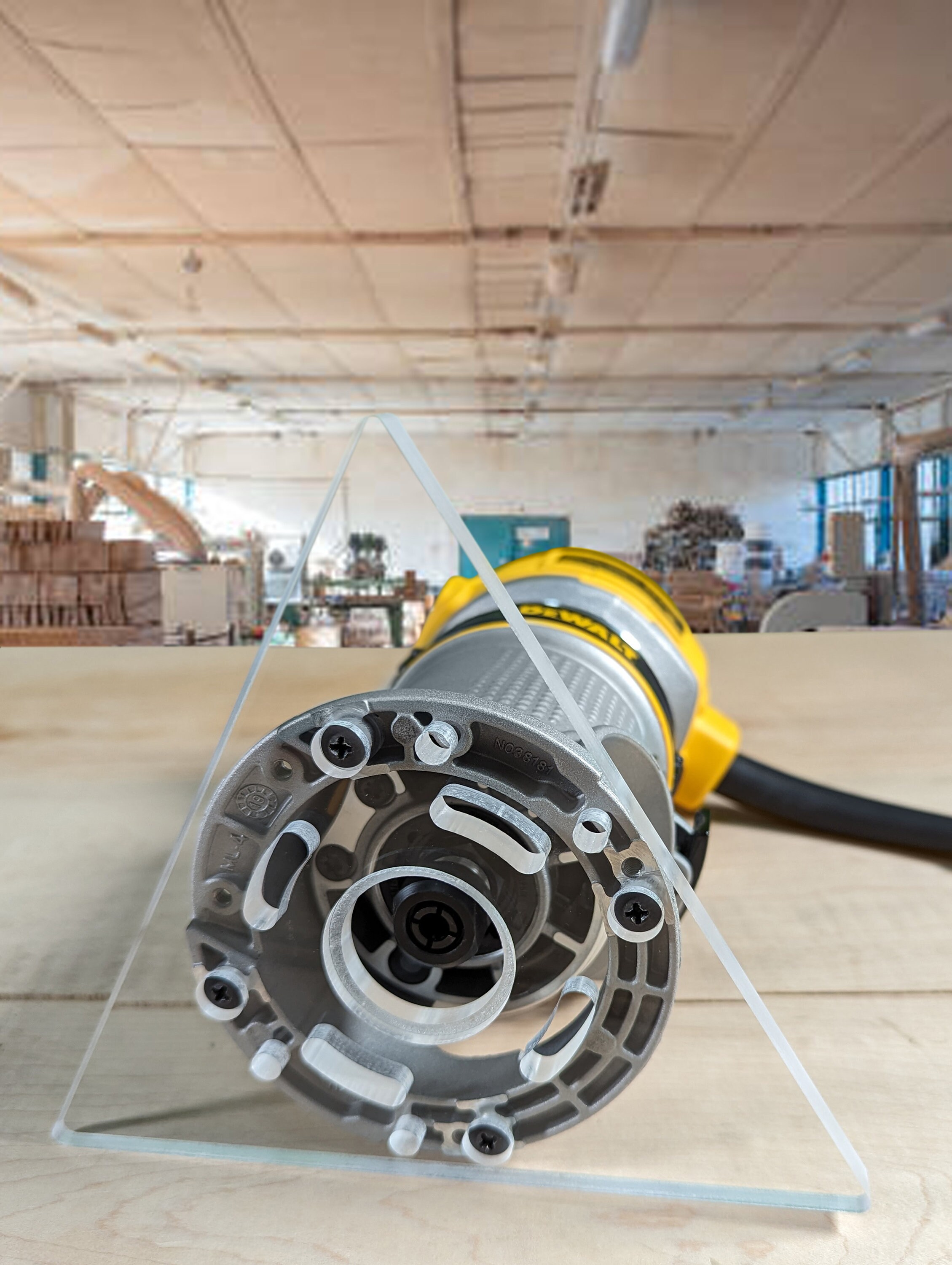 Precision Machined 3/8" Thick Baseplate With Bushing Recess for Dewalt ...