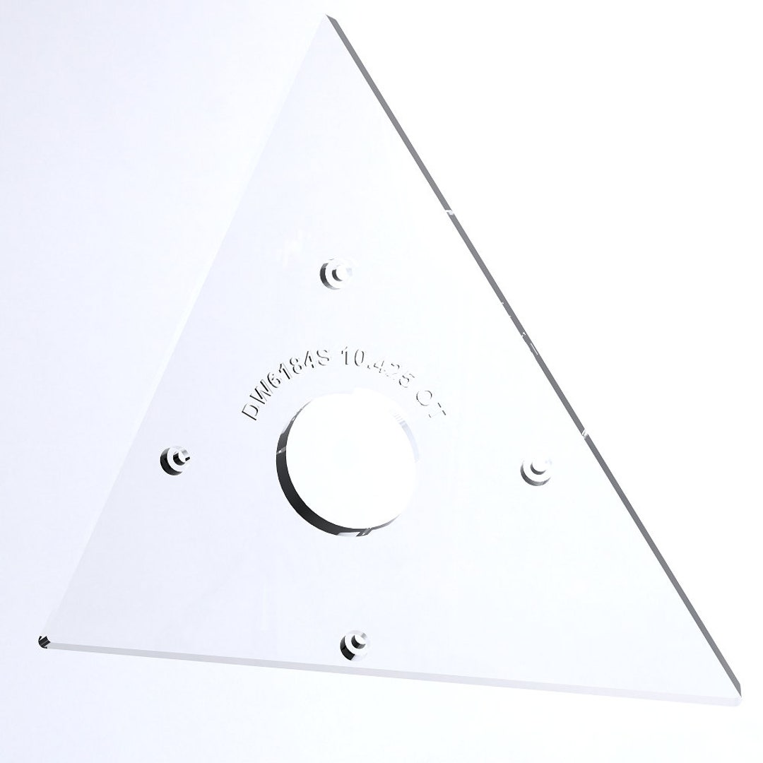 3/8" Thick 10.425" Triangle Base Plate Upgrade With a 2" Opening for ...