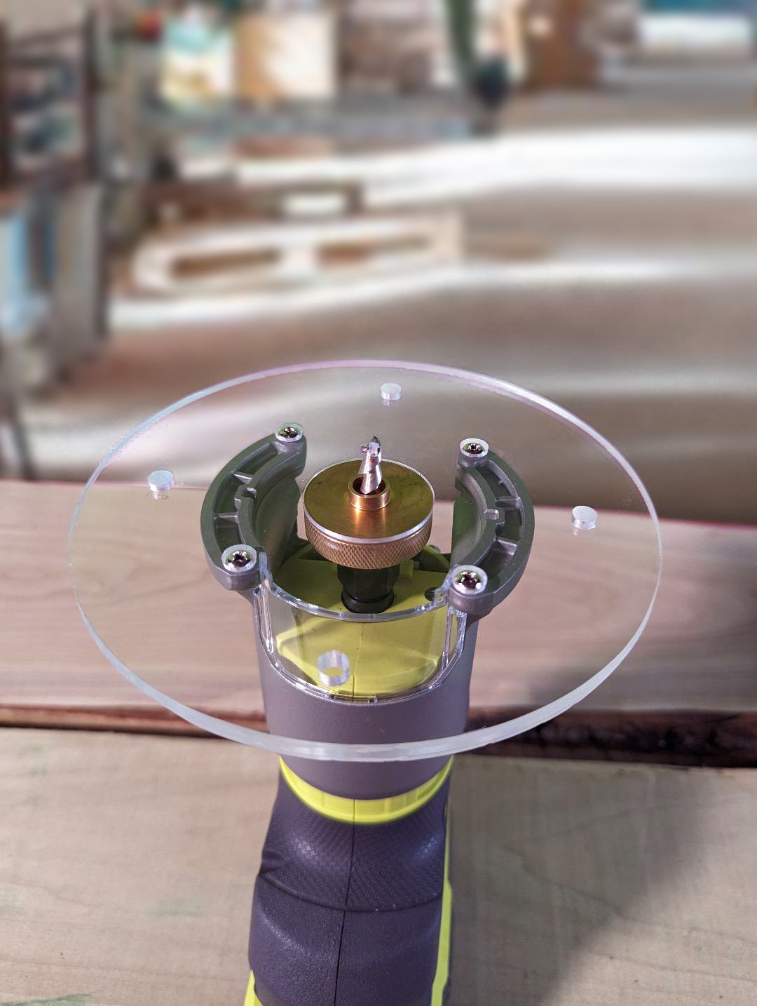 Plexiglass Base Plate With Bushing Recess for Ryobi One+ PCL424B/P601 ...