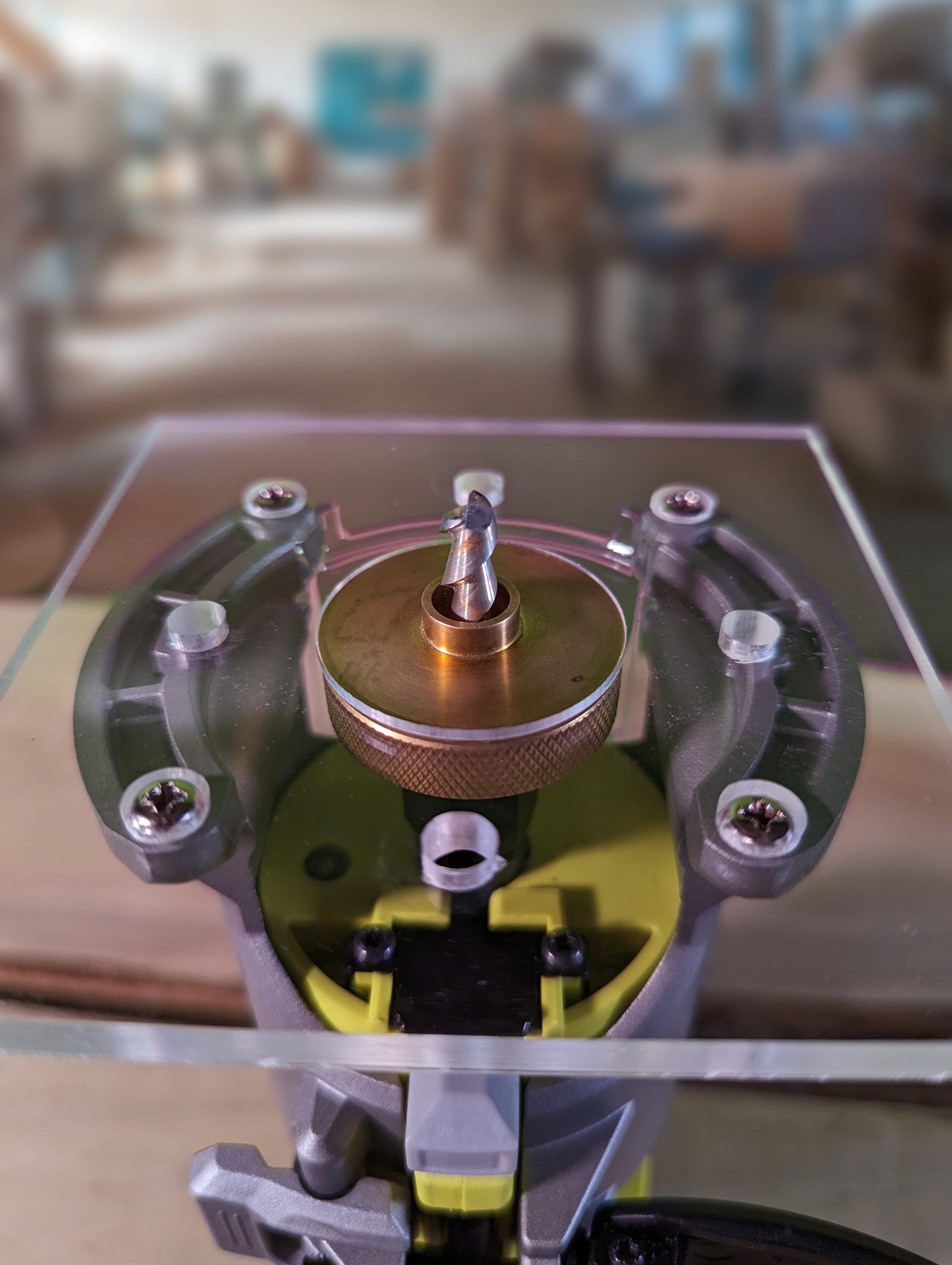 Plexiglass Base Plate With Bushing Recess for Ryobi One+ PCL424B/P601 ...