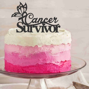 Cancer Survivor Cake Topper, Laser Engraved, Personalized - Etsy