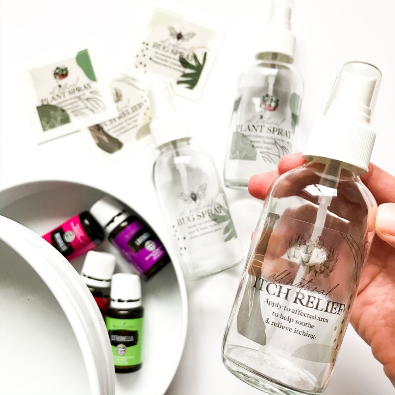 Outdoor Labels Bug Spray Label Itch Relief Label Plant | Etsy