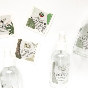 Outdoor Labels Bug Spray Label Itch Relief Label Plant Spray Label ...