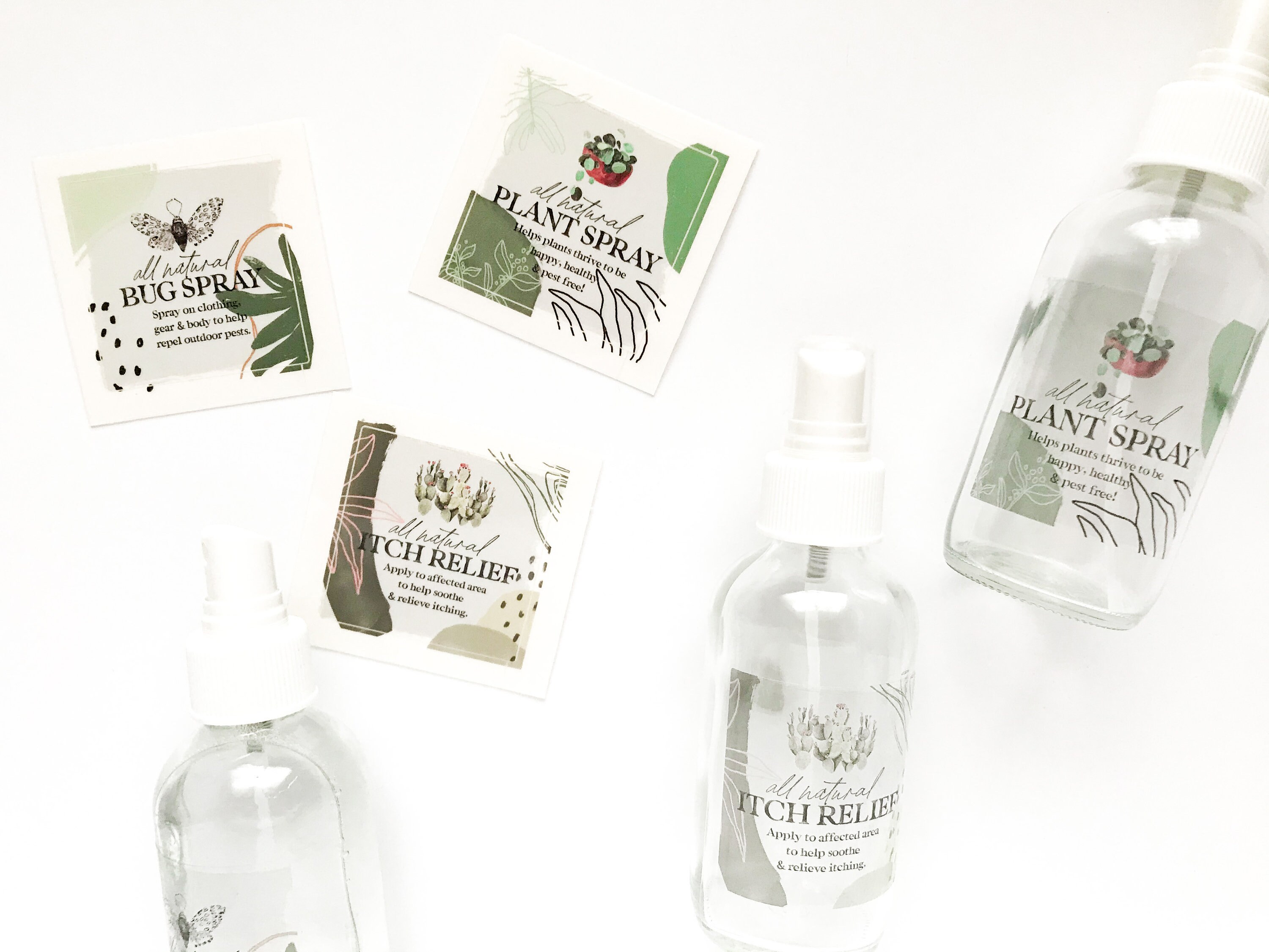 Outdoor Labels Bug Spray Label Itch Relief Label Plant | Etsy