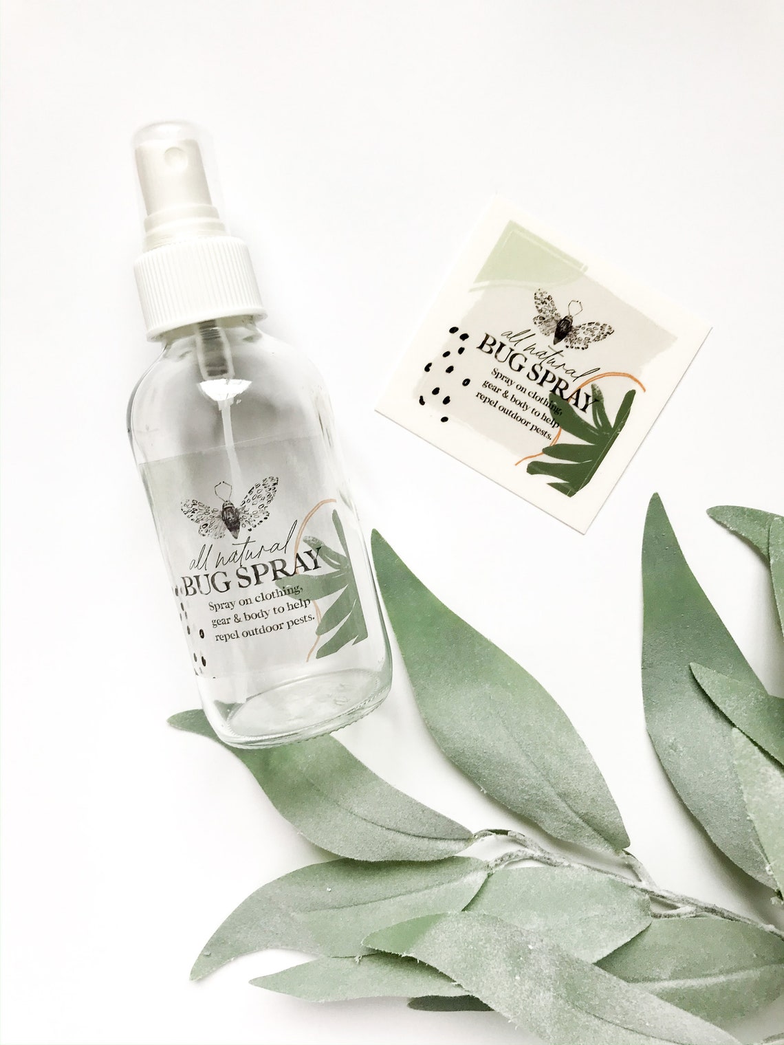 Outdoor Labels Bug Spray Label Itch Relief Label Plant | Etsy