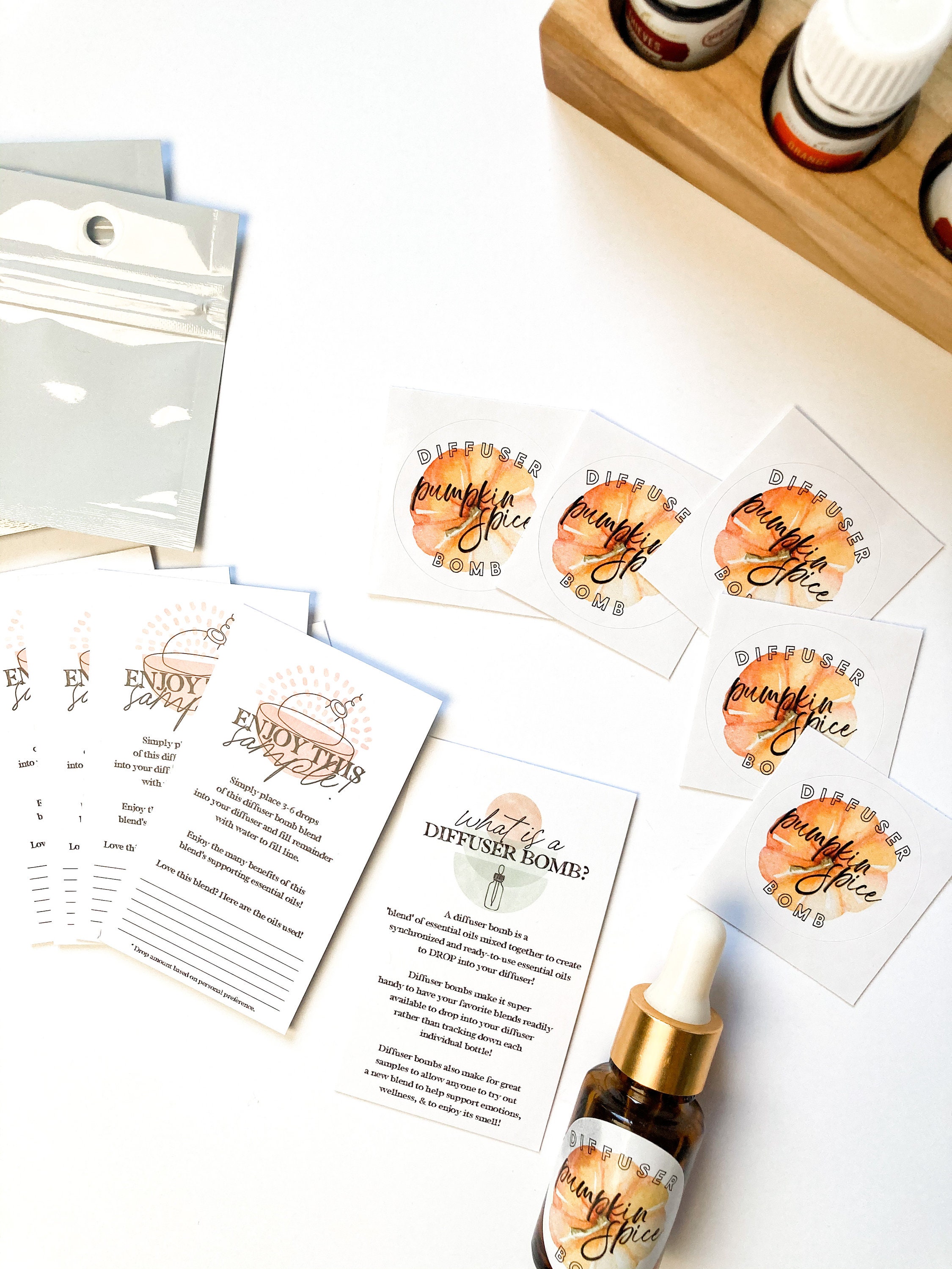 Pumpkin Diffuser Bomb Sticker Diffuser Bomb Sample Kit 5 - Etsy UK