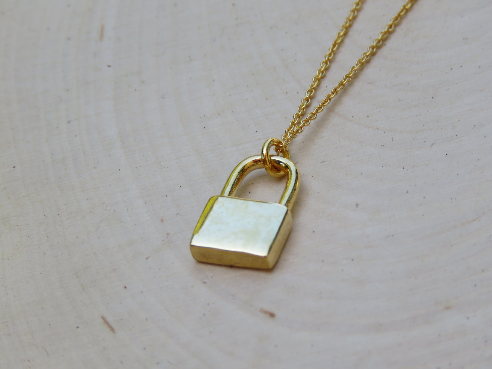 Gold Lock Necklace, Lock Jewelry, Padlock Jewelry, Lock and Key, 18k ...