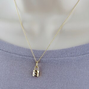 Tiny Gold Lock Necklace, Lock Jewelry, Padlock Jewelry, Moon, Stars ...