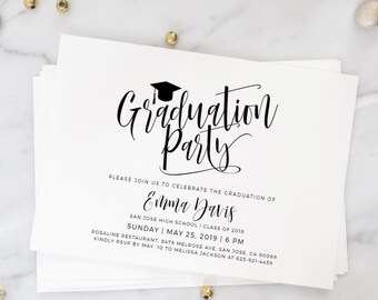 Graduation Invitation 2019 | Etsy