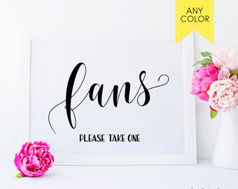 Wedding Fan Sign | Etsy