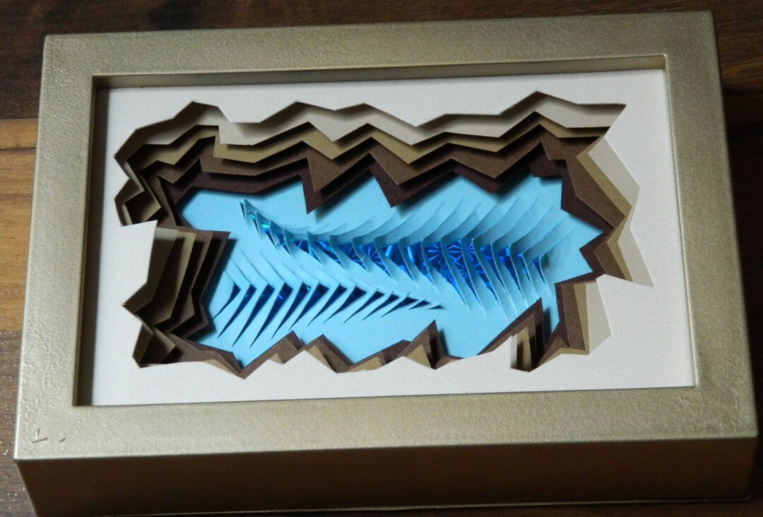 3D Paper Sculpture Turning Tides - Etsy