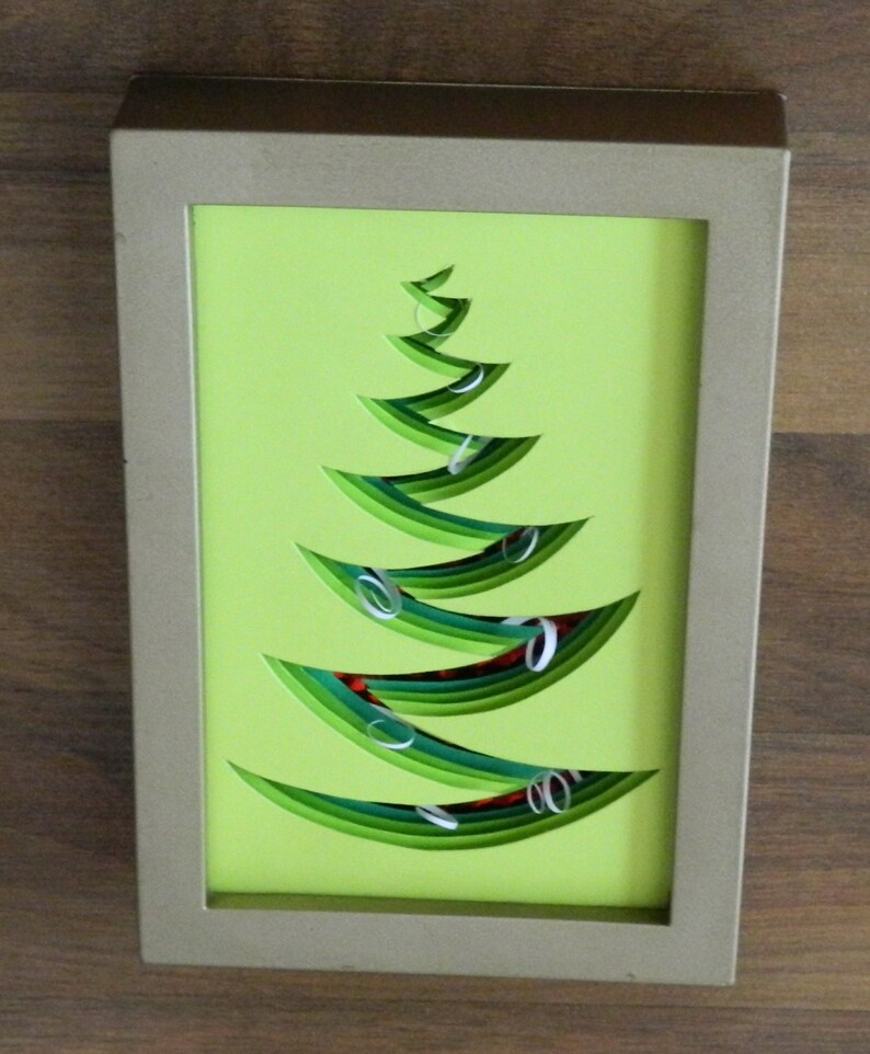 3D Paper Sculpture Christmas Tree - Etsy