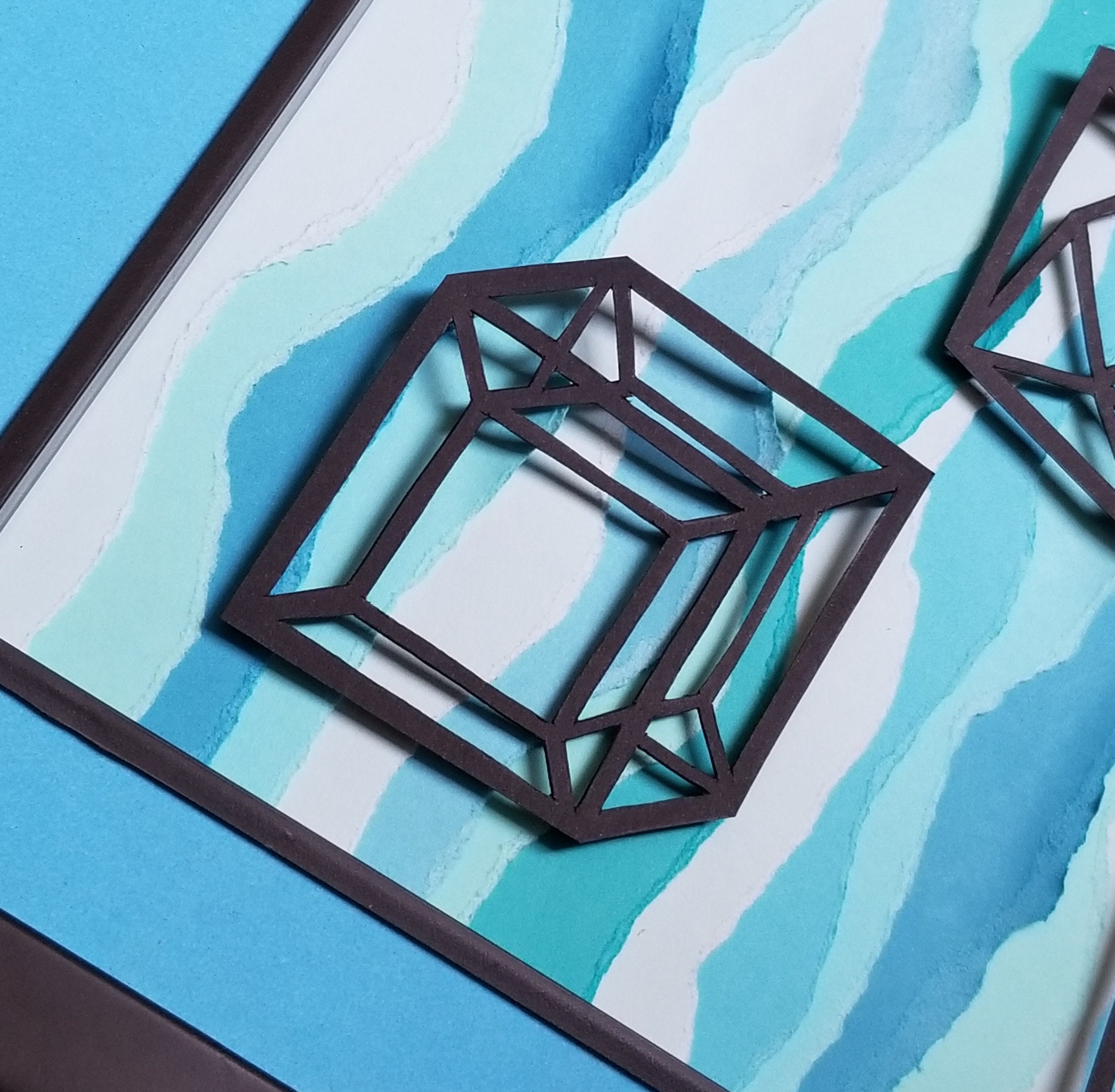 3D Paper Sculpture Tesseracts - Etsy