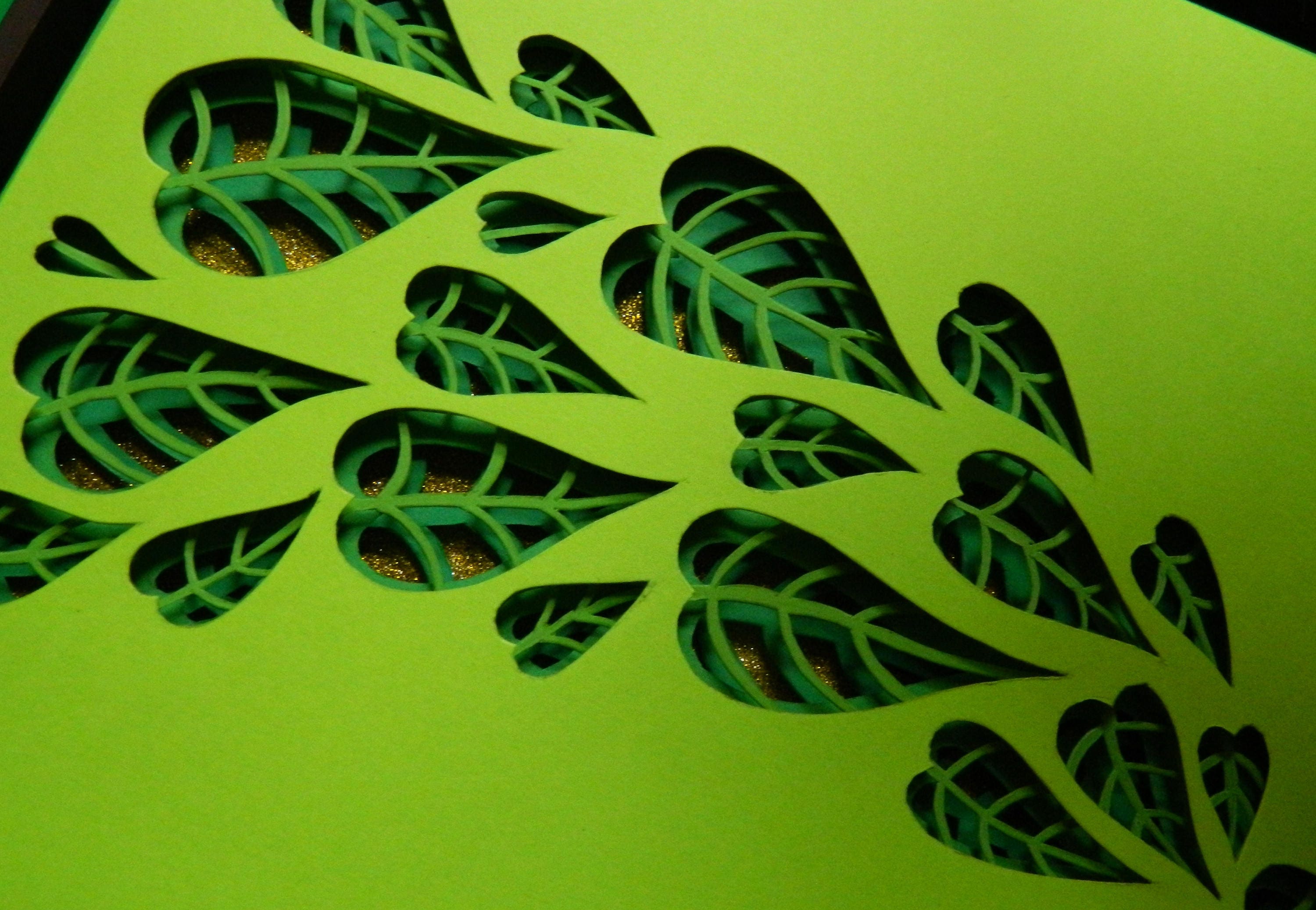 3D Paper Sculpture Leaves Layers - Etsy