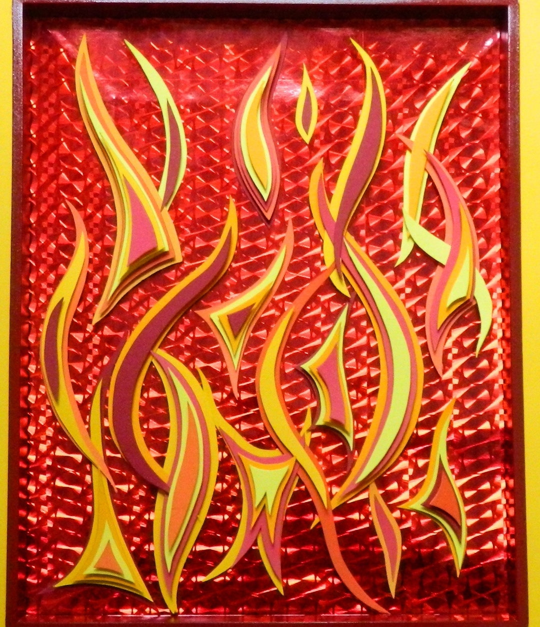 3D Paper Sculpture Wildfire2 - Etsy