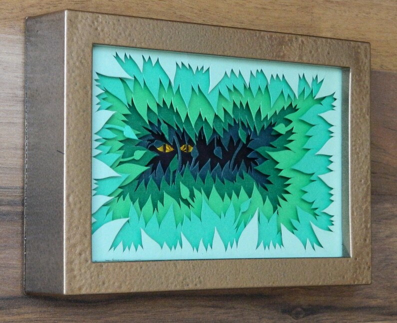 3D Paper Sculpture Tyger Tyger - Etsy