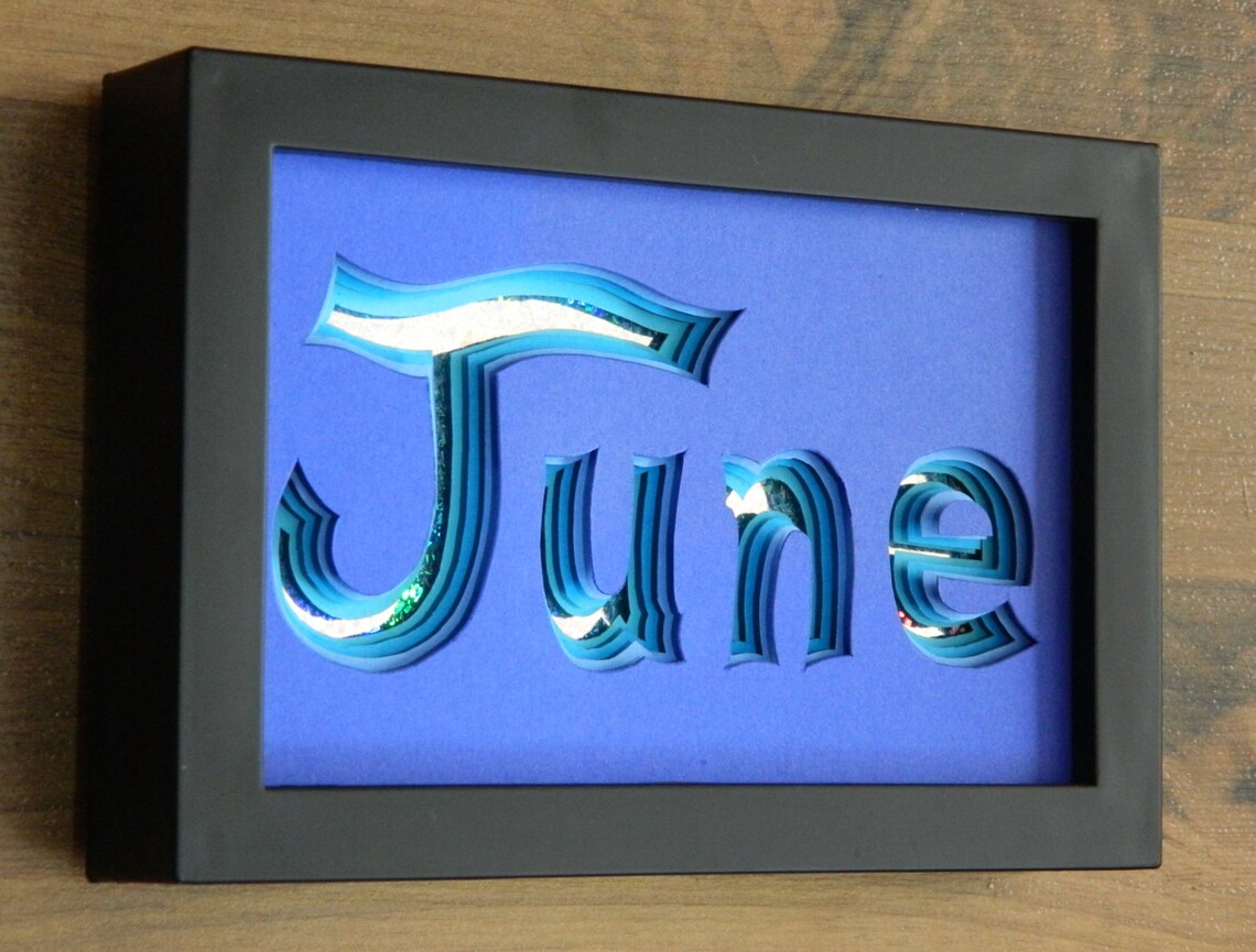 3 Dimensional Paper Sculpture names - Etsy