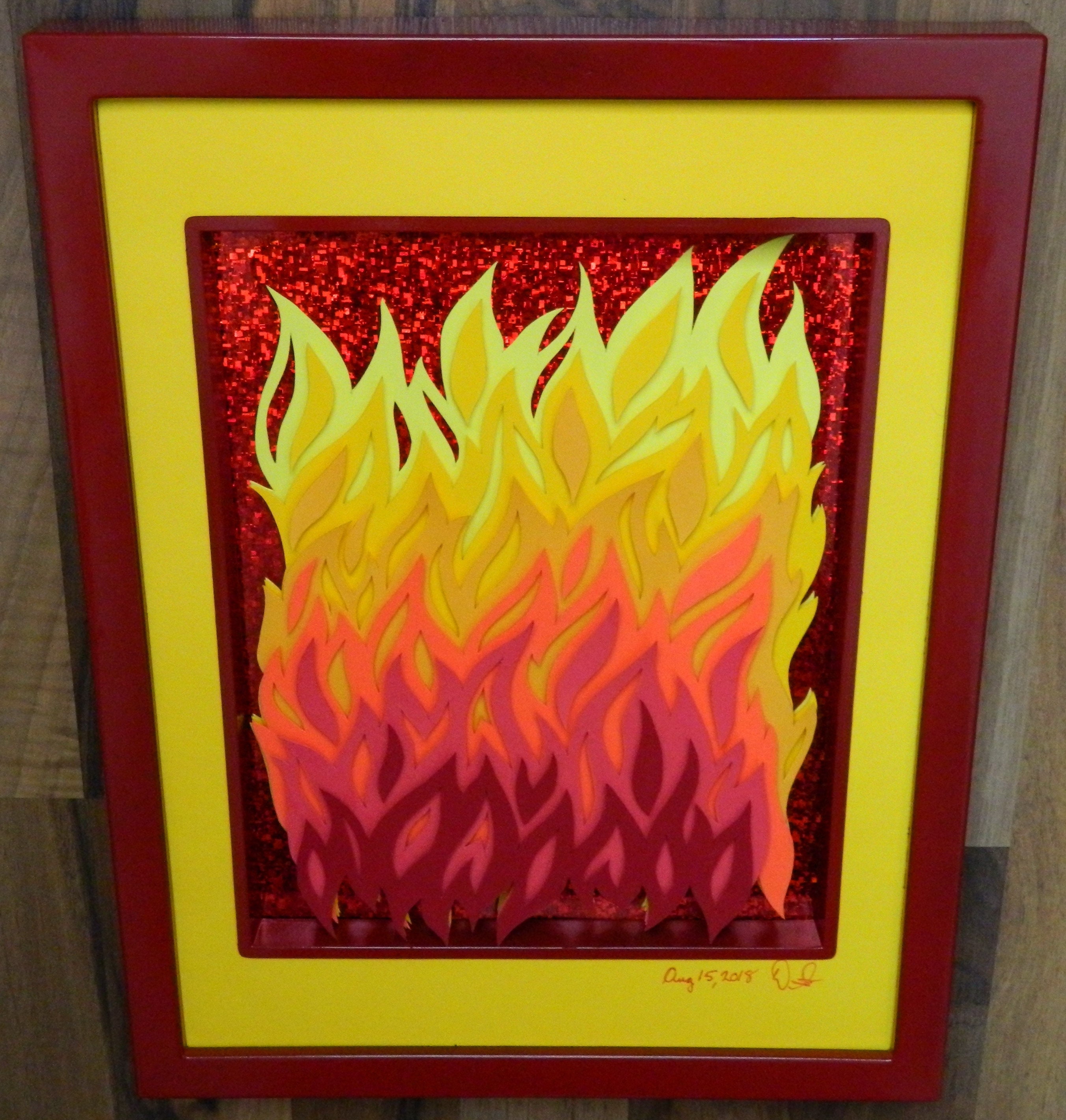 3D Paper Sculpture Wildfire - Etsy