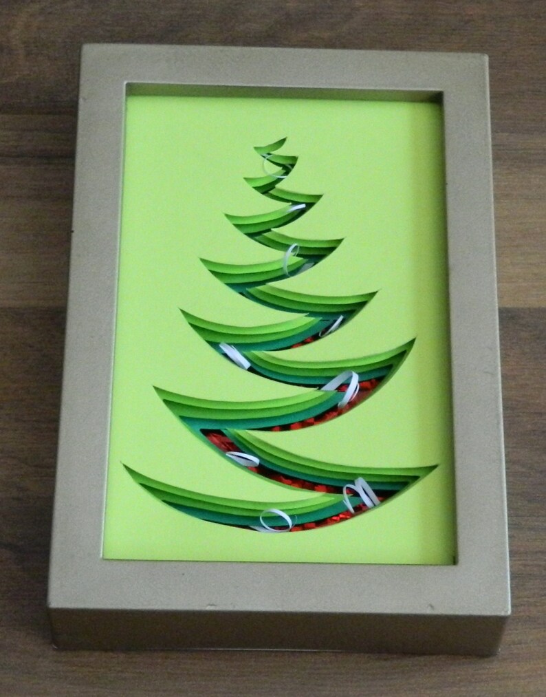 3D Paper Sculpture Christmas Tree - Etsy